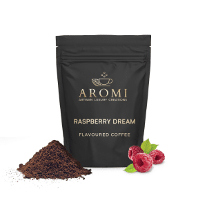 Raspberry Flavoured Ground Coffee 100G | Aromi UK